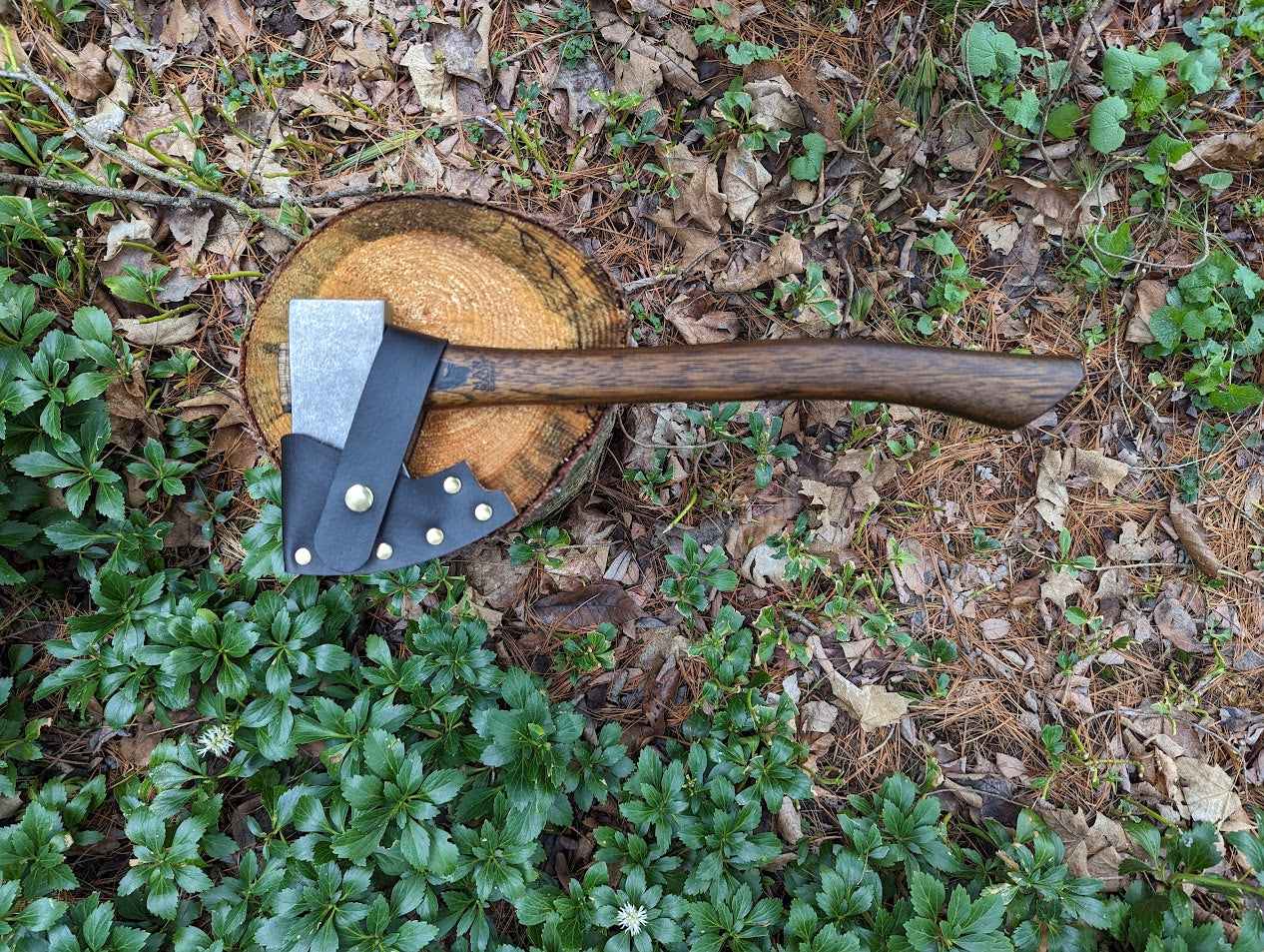 MAN MADE Hand Crafted Camping Axes + Leather Goods Made In the USA