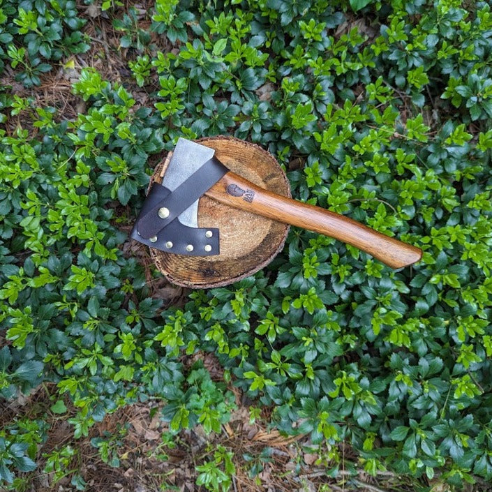 MAN MADE Hand Crafted Camping Axes + Leather Goods Made In the USA
