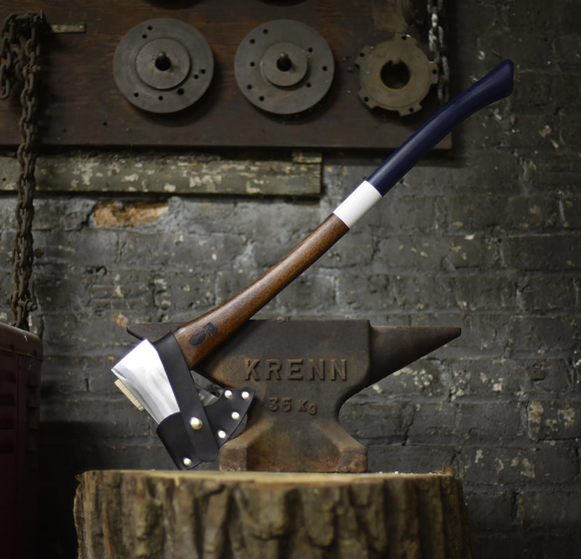 MAN MADE Hand Crafted Camping Axes + Leather Goods Made In the USA